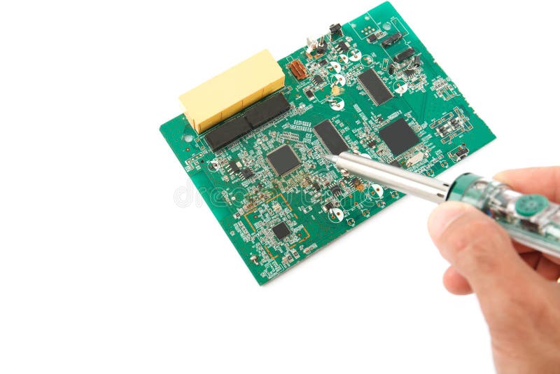 Repair of Electronic Devices Stock Image - Image of engineer, circuitry ...