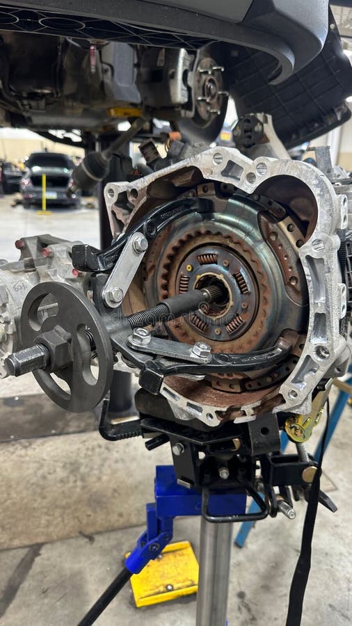 Car Engine Lower Part , after Head Gasket Failure, Oil Spilled Stock ...