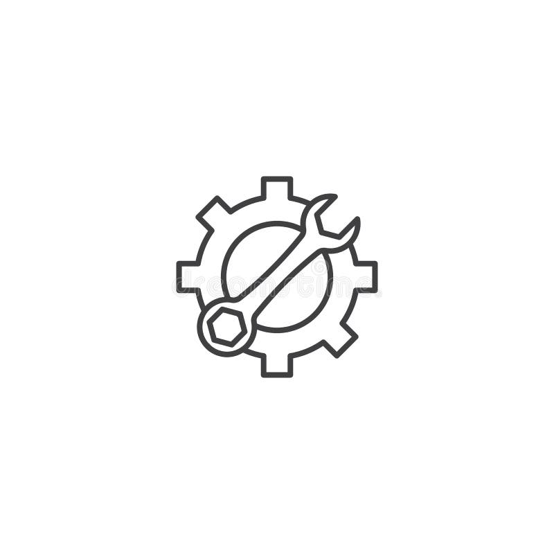 Repair Engine, Service Engine Line Icon Vector Stock Vector ...