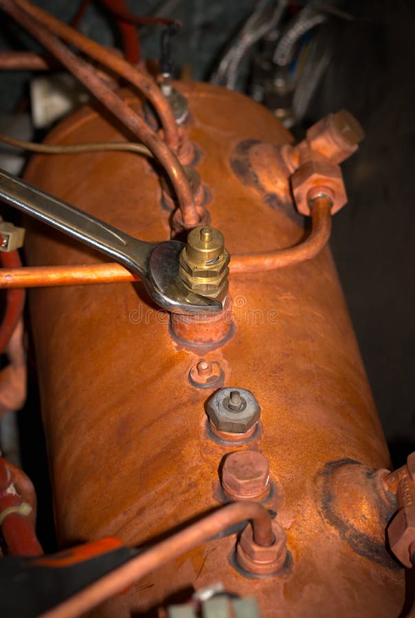 Repair of espresso machine stock photo. Image of professional - 92397072