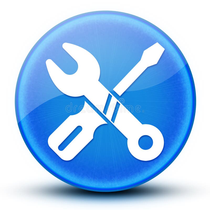 Repair Eyeball Glossy Elegant Blue Round Button Abstract Stock ...