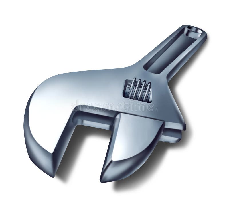 Repair fix wrench tool stock illustration. Illustration of construction ...