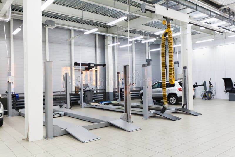 Repair garage stock image. Image of replace, indoors - 24854015