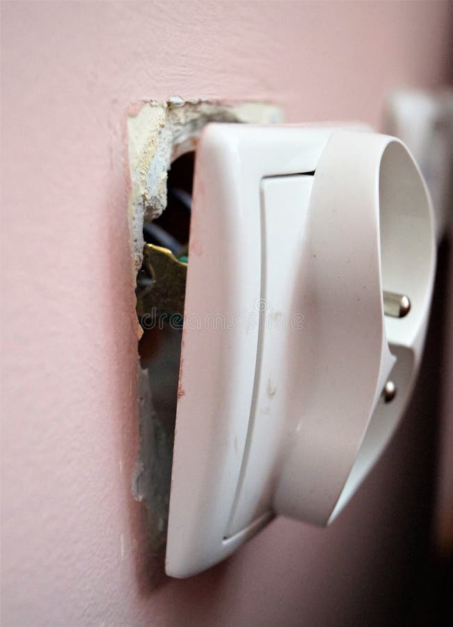 Repair of in Home Appliances Detached Socket Stock Photo - Image of ...