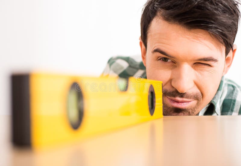 Repair home stock photo. Image of measurement, interior - 50043330