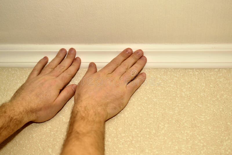 Home Repair, Ceiling Plaster Sticker Stock Image - Image of instruction ...