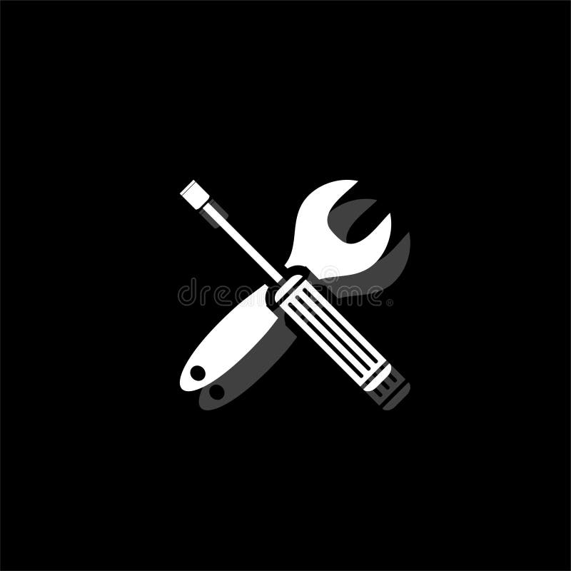 Repair icon flat stock illustration. Illustration of pictogram - 138068683