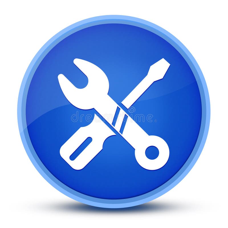 Repair Icon Isolated on Glossy Star Orange Round Button Illustration ...