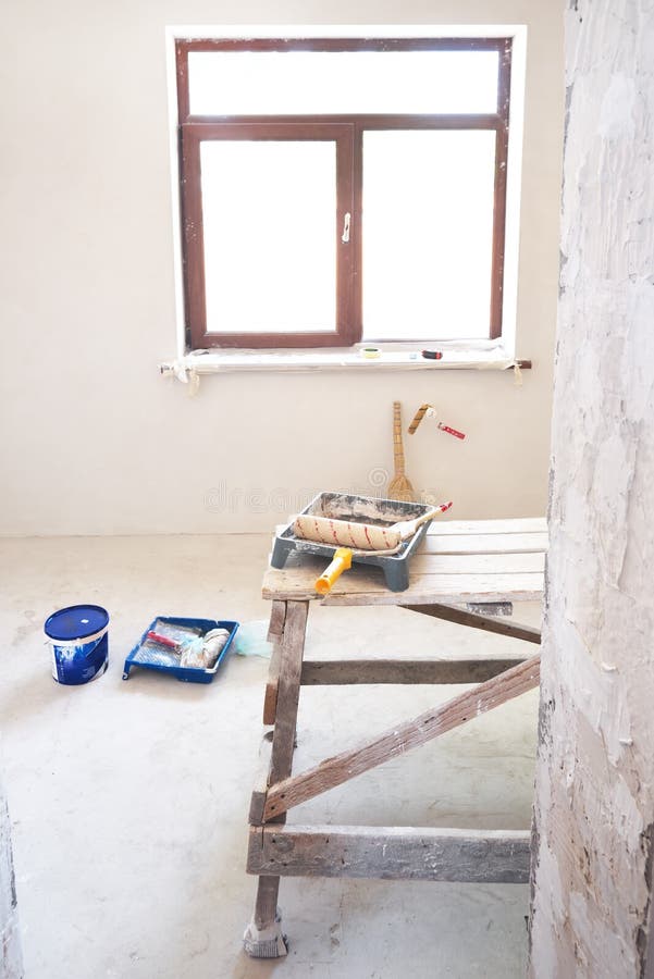 Repair indoor scene. stock photo. Image of concept, activity - 130944880
