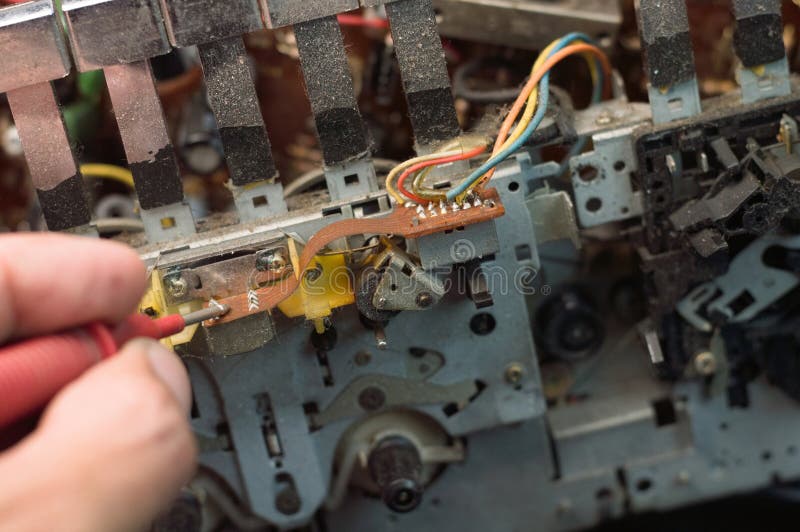 Repair and Maintenance of Electronic Devices. Stock Image - Image of ...