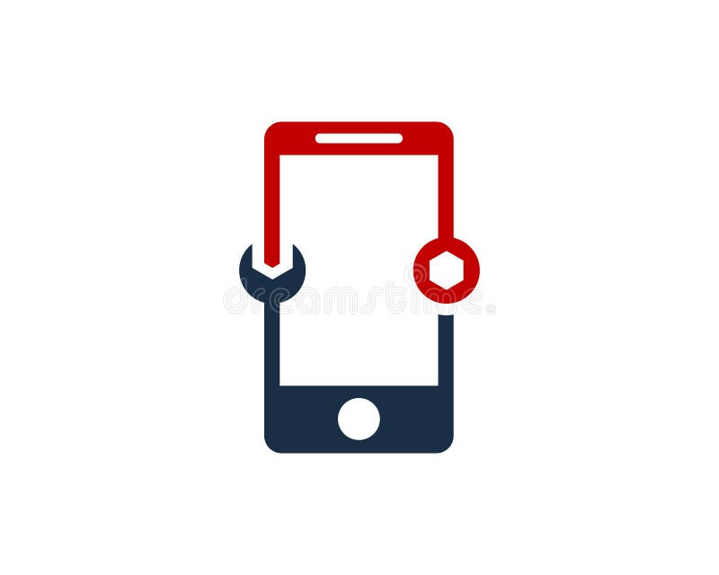Repair Mobile Phone Icon Logo Design Element Stock Vector ...