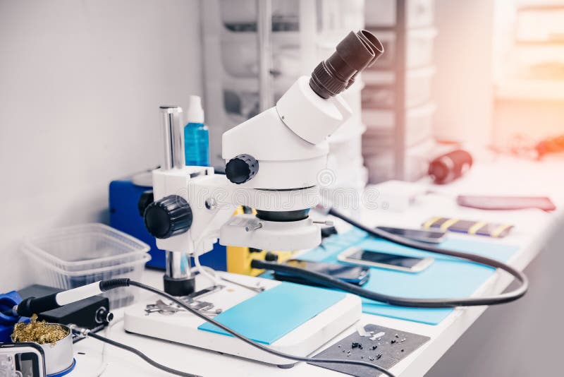 Repair of Modern Mobile Phones and Electronic Devices with Microscope ...