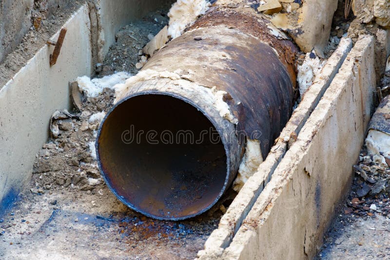Old Main Water Filter on a White Background. New and Old Water Filter ...
