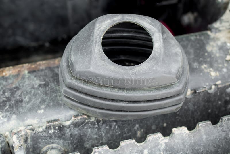 Repair and Parts of a Compact Loader Stock Image - Image of cutter ...