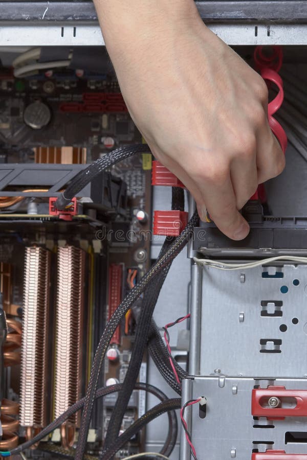 Repair of PC Installation of Components Cleaning from Dust Assembly ...