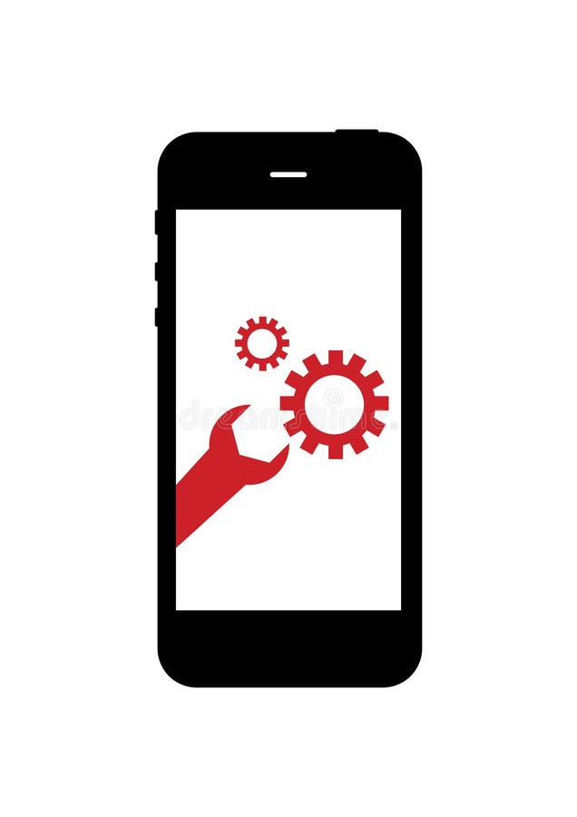 Repair phone icon. stock vector. Illustration of business - 128878750