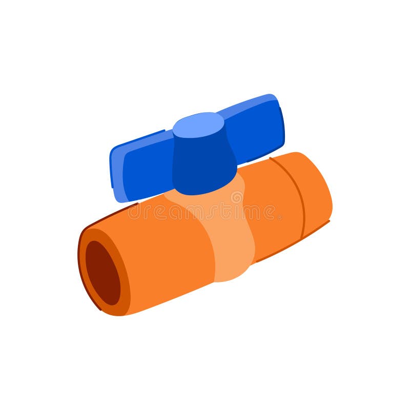 Repair Plumbing Valve Cartoon Vector Illustration Stock Illustration ...