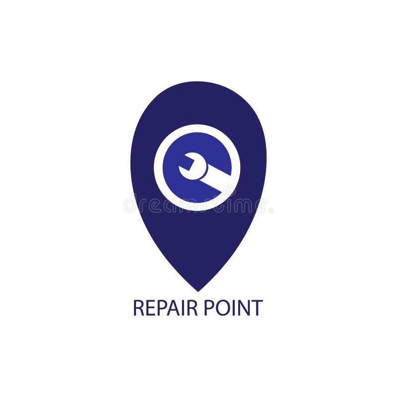 Repair point logo vector stock vector. Illustration of rental - 185269805