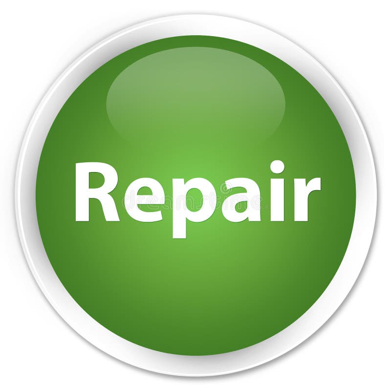 Repair Premium Soft Green Round Button Stock Illustration ...