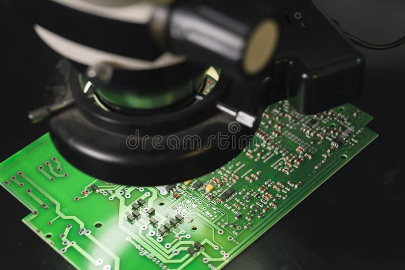 Repair Process of Modern Electronics. Specialistic Equipment Used To ...
