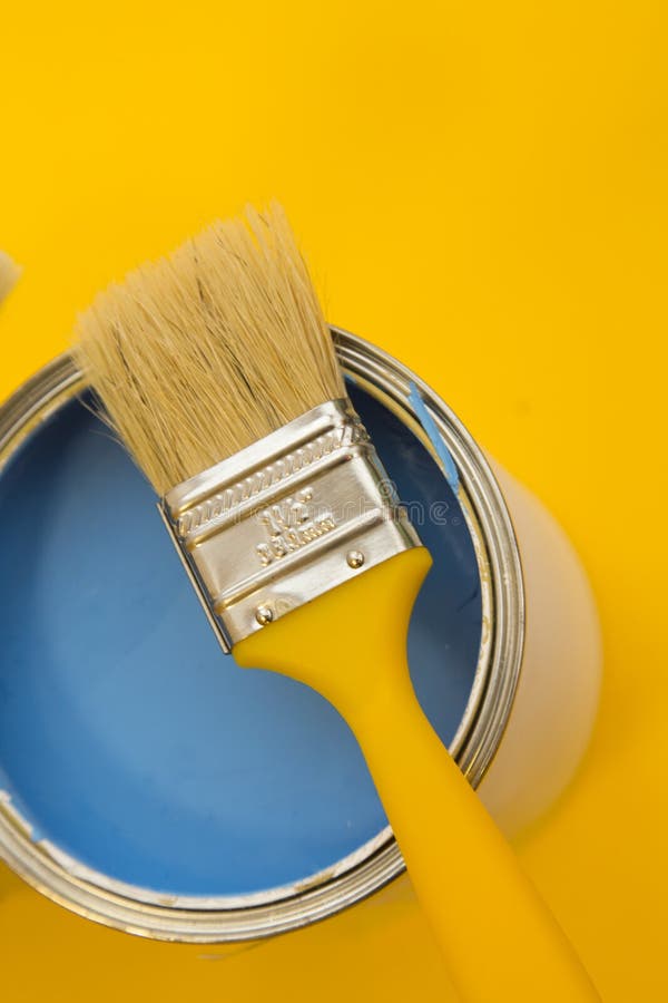 Tools for Repair on Plain Yellow Background Stock Photo - Image of ...