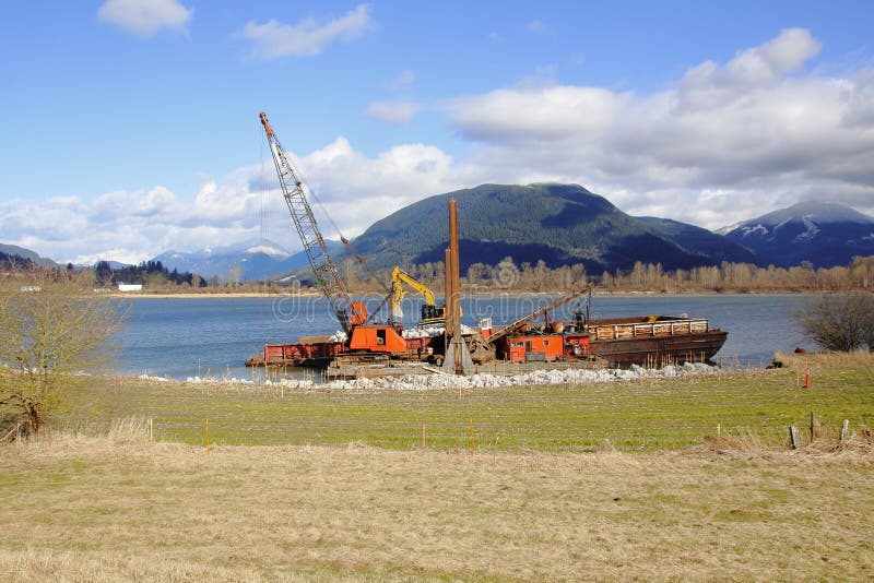 Repair River Bank stock image. Image of erosion, construction - 38092099