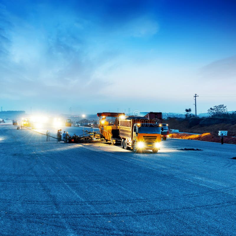 Repair the Road Construction Site Stock Image - Image of teamwork ...