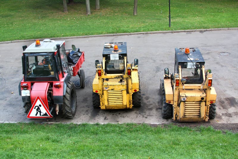 Repair road equipment stock image. Image of machinery - 11109145