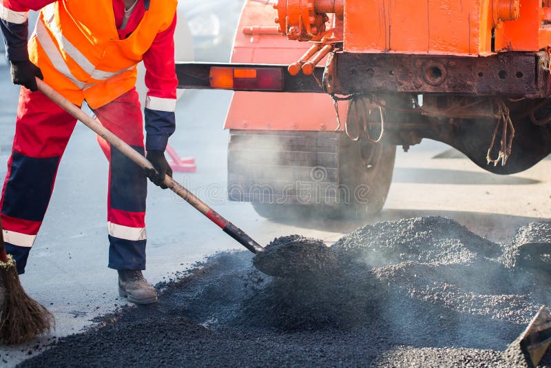 Repair of Roads, Highways and Sidewalks. Patching. Working with a ...