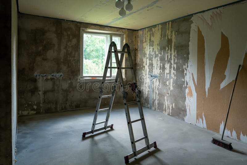 Repair of the room stock photo. Image of industry, room - 196111046