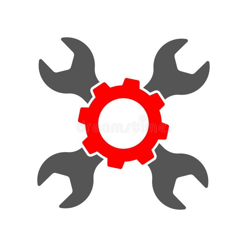 Repair Service, Auto Repair Industry Symbol Vector Illustration. EPS 10 ...
