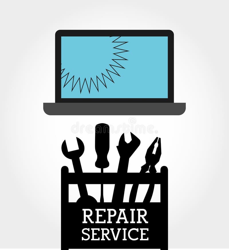 Repair service design stock vector. Illustration of graphic - 62157764