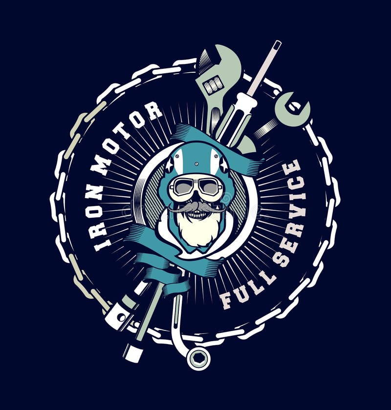 Repair Service emblem stock vector. Illustration of engine - 77566727