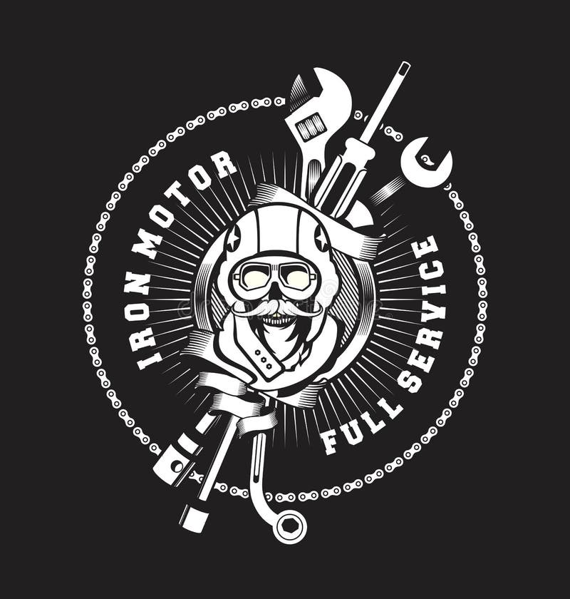 Repair Service emblem stock vector. Illustration of engine - 77566727