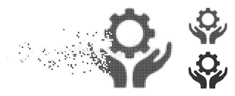 Repair Service Hands Shredded Pixel Halftone Icon Stock Vector ... Repair Service Hands Shredded Pixel Halftone Icon Stock Vector ...