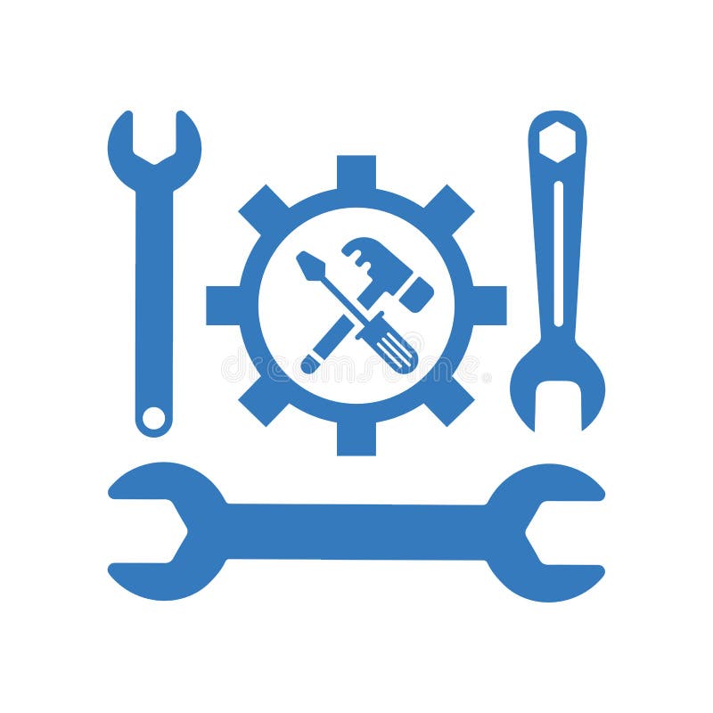 Repair, Settings, Tool, Tools Icon. Blue Vector Design Stock Vector ...