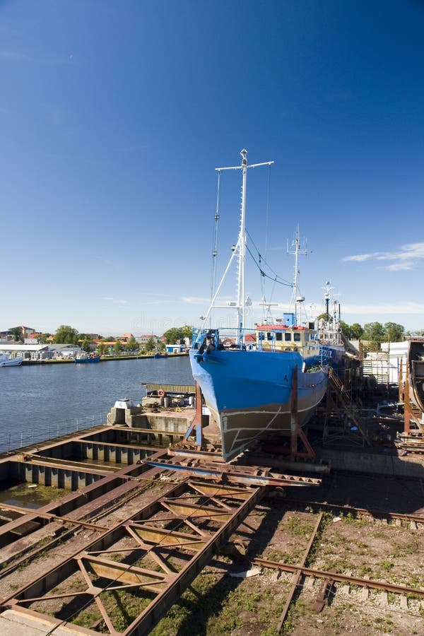 Repair Shipyard in Portland Oregon Panorama Stock Photo - Image of ...