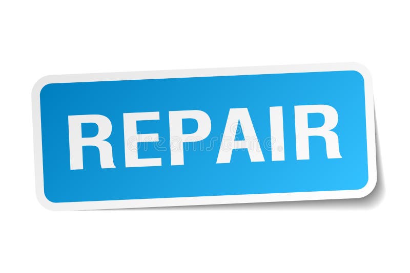 Repair Square Sticker Stock Illustrations – 422 Repair Square Sticker ...