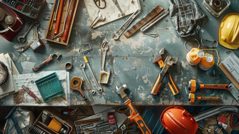 A Repair Team is Actively Engaged in Work at a Construction Site ...