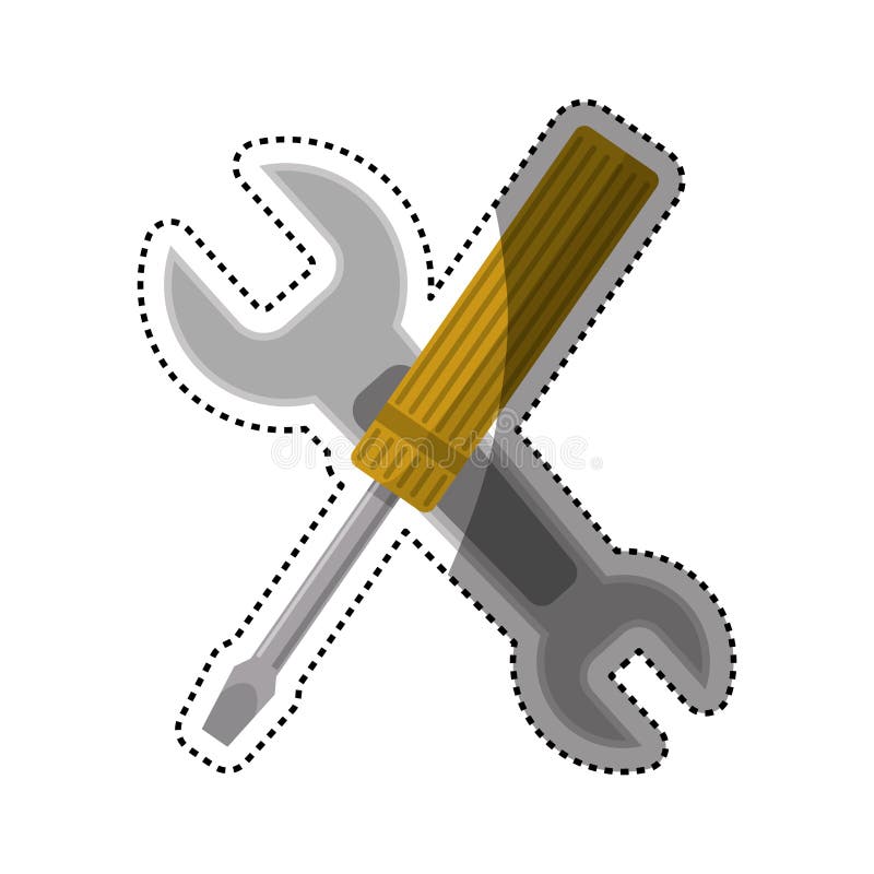 Repair tool equipment stock illustration. Illustration of symbol - 88198015