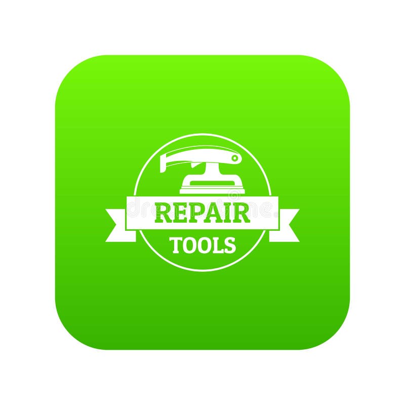 Repair Tool Icon Green Vector Stock Vector - Illustration of engine ...