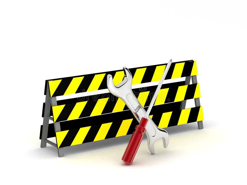 Repair Tools Behind Safety Board Stock Illustrations – 10 Repair Tools ...