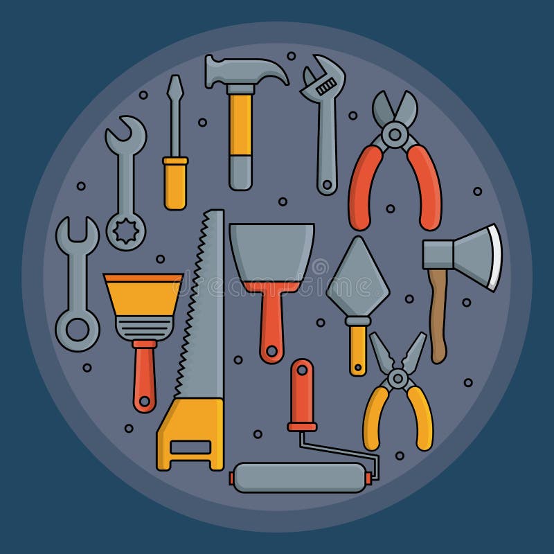 Repair tools design stock vector. Illustration of icon - 112536190
