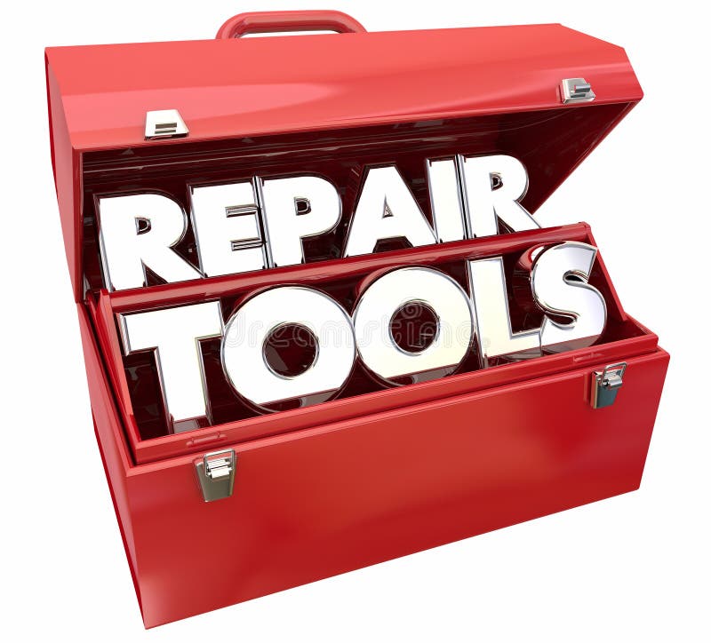 Repair Tools Fix Toolbox Solve Problem Stock Illustration ...