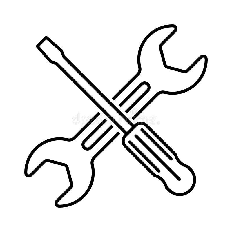 Crossed Axe Tool with Steel Head or Blade and Wooden Handle Vector ...