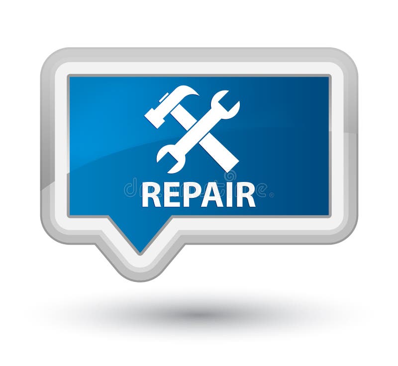 Repair (tools Icon) Prime Blue Banner Button Stock Illustration ...