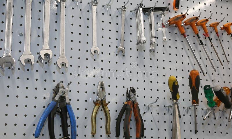 Repair Tools of a Mechanical Workshop Stock Photo - Image of pliers ...