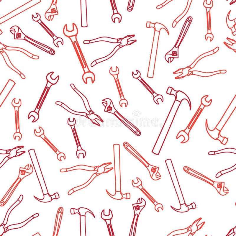 Seamless Tools Vector Background Stock Vector - Illustration of ...