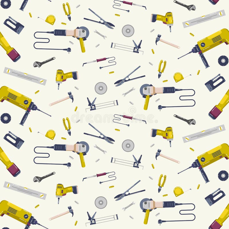 Hardware Shop and Building Icons Set in Thin Line Style Stock Vector ...