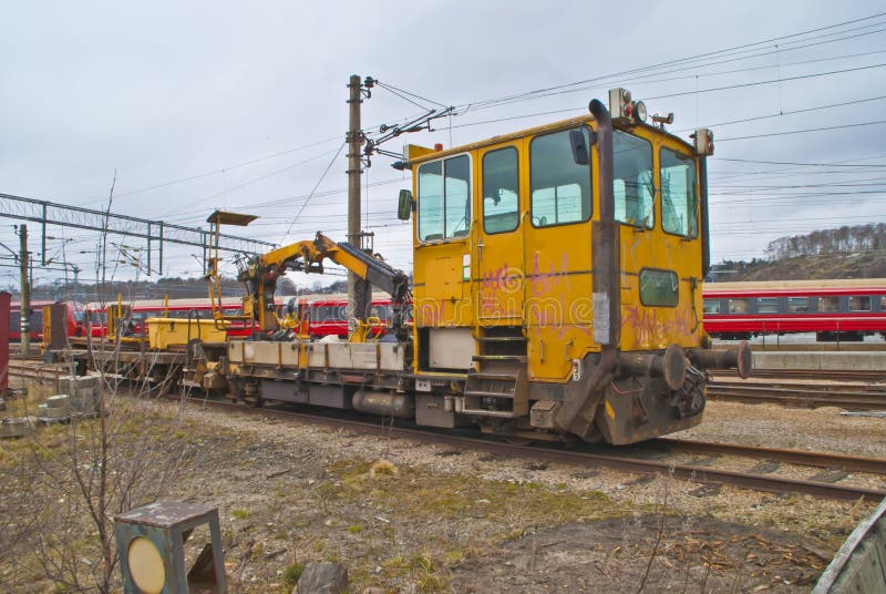 Repair trains. stock image. Image of heavy, machine, party - 24111951